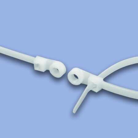 ACT Advanced Cable Ties 7" Nylon Cable Tie with Mounting Hole - 50lb ...