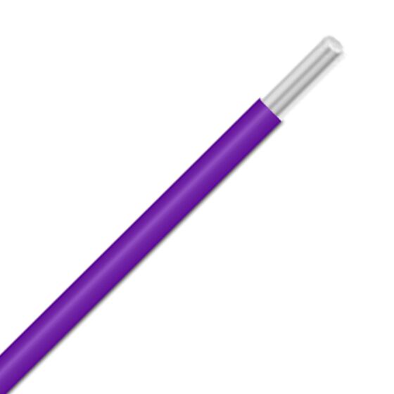 2855/1 VI001 Alpha Wire UL 1213 MIL-W-16878E Type E PTFE Wire - 22 AWG Solid Conductor - Silver ...