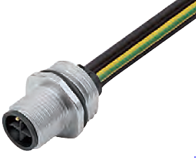 44423146 - LAPP EPIC® POWER M12 Panel Mount Base - Pre-Wired Male ...